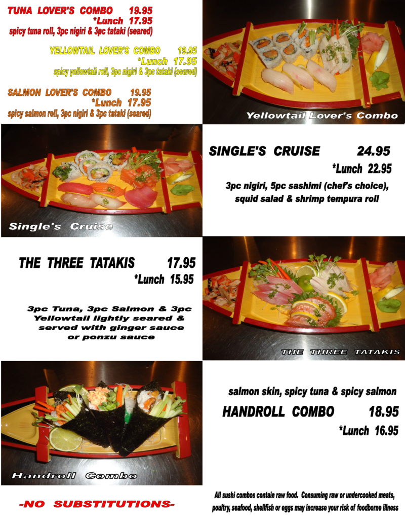 SUSHI LUNCH SPECIALS - Takamatsu